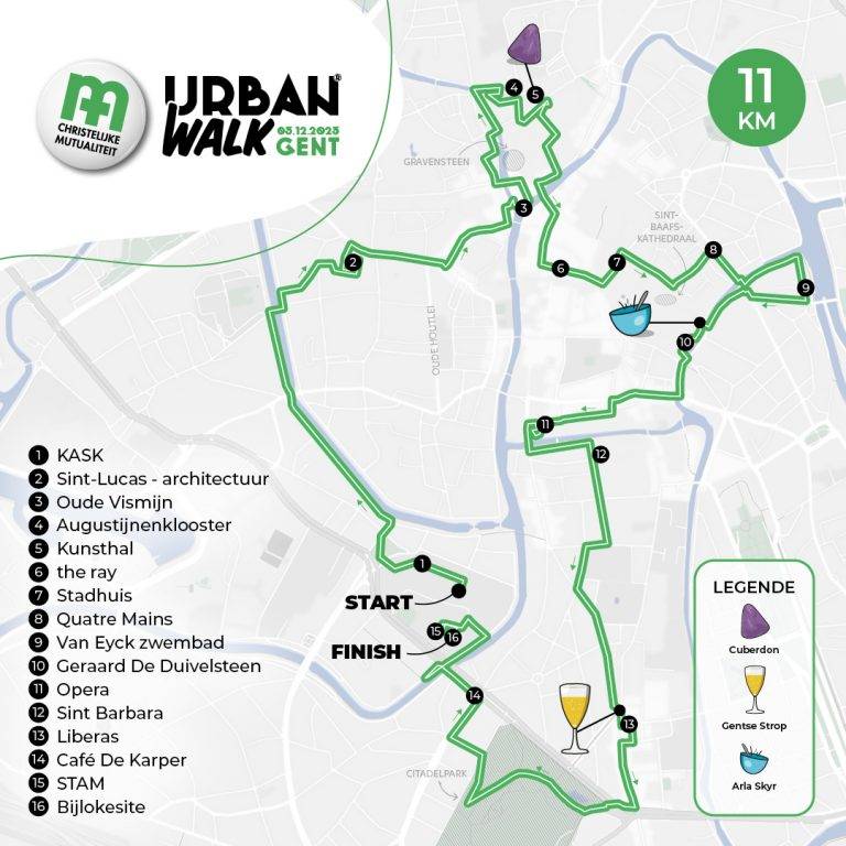 Parcours - CM Urban Walk Gent